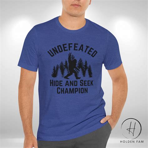 Undefeated Hide And Seek Champion Shirt Funny Bigfoot Sasquatch Shirt