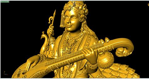 Artstation Saraswati 3d Print Model 3 Resources