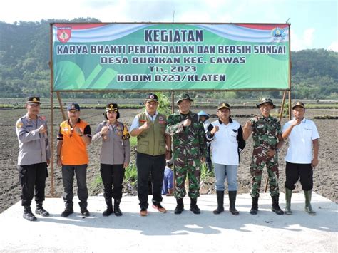 Lestarikan Lingkungan Kodim Klaten Bersama Masyarakat Tanam Pohon Dan