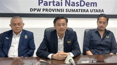 Nasdem Sumut Bantah Elektabilitas Turun Usai Deklarasi Anies Baswedan