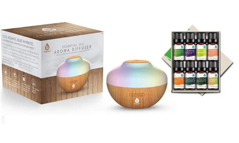 Pursonic Led Portable Aromatherapy Diffuser With Essential Oil Options