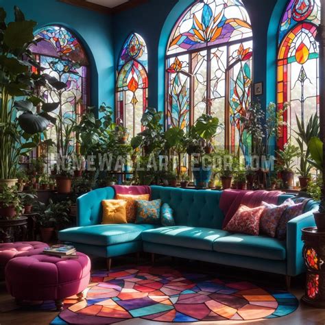 17 Dreamy Picturesque Stained Glass Interior Decorating Ideas Home