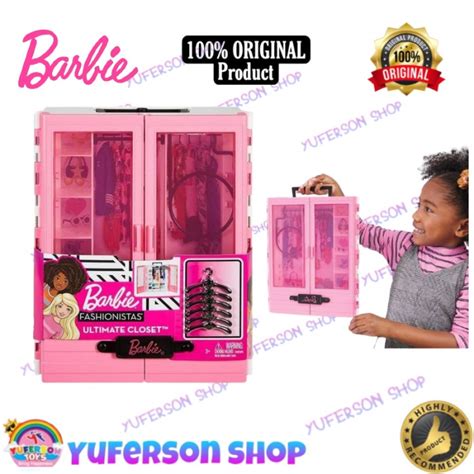 Jual Barbie Fashionistas Ultimate Closet Accessory Lemari Baju Original