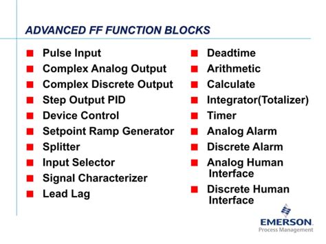 fieldbus tutorial part 8 fieldbus function blocks ppt