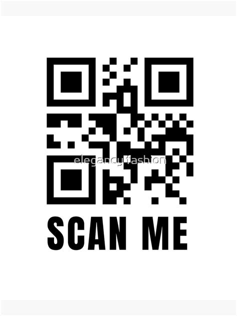 Qr Code Generator Scan Me Poster By Hatemnoubi Redbubble