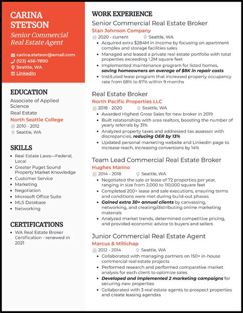Real Estate Agent Resume Example Best Design Tips Myp Vrogue Co