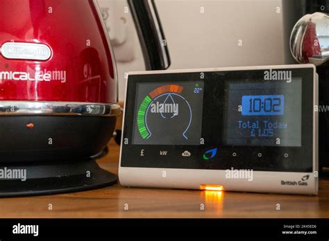 British Gas Smart Meter Showing Amount Of Electricity Being Used While