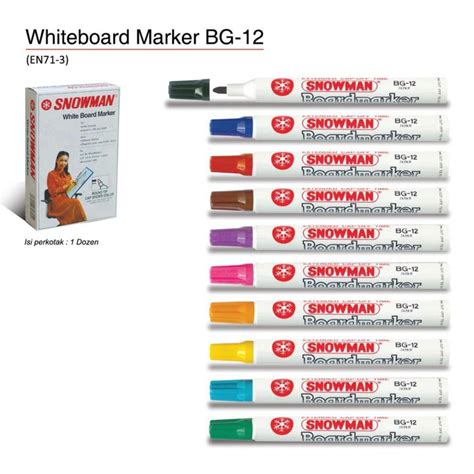 Jual Jual Spidol Menulis Papan Tulis Non Permanen Snowman Whiteboard Bg