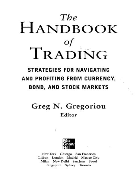 the handbook of trading strategies strategies for navigating and