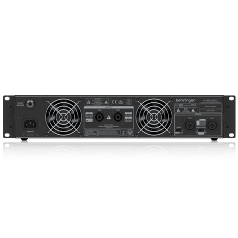 Behringer Nx6000 Ultra Lightweight 6000 Watt Class D Power Amplifier W Cannon Sound And Light