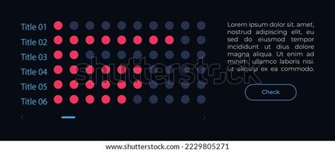 Horizontal Dot Chart Ui Element Template Stock Vector Royalty Free Shutterstock