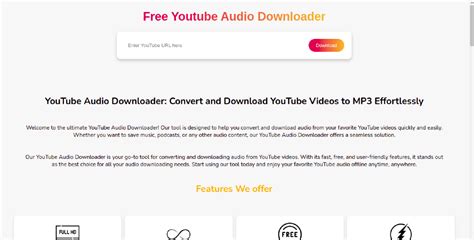 Youtube Audio Downloader Pitchwall