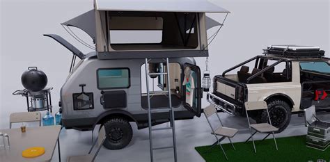 alpha motors creates the perfect off grid basecamp with camp but there