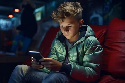 Premium AI Image A Girl Researching With A Tablet Scrolling Intently Sitting Digital Native