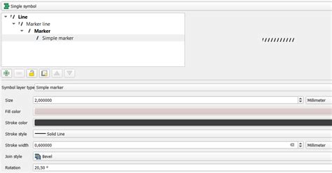 Qgis Apply Line Pattern Fill To Linestrings Geographic Information