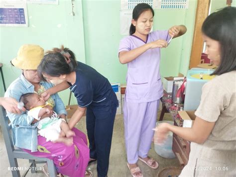 ငါန်းဇွန်မြို့နယ်၌ မွေးစမှ ၂ နှစ်အထိ ကလေးငယ်များကို ပုံမှန်ကာကွယ်ဆေးထိုးခြင်း၊ ဆေးတိုက်ခြင်းလုပ