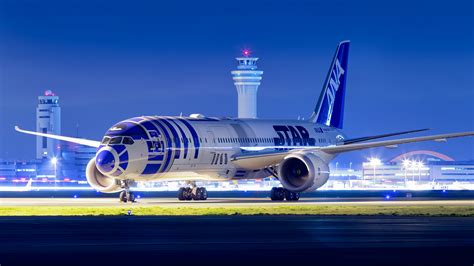 Ana Boeing 787 9 Dreamliner At Tokyo Haneda Airport Aircraft Hot Sex