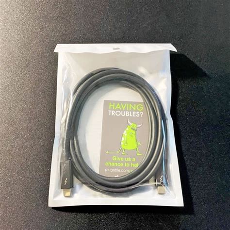 Plugable Thunderbolt 4 Intel Certified Cable 6 6ft 2m Computers