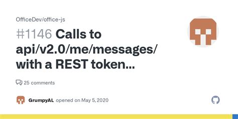 Calls To Apiv20memessages With A Rest Token Obtained Using Getcallbacktokenasync Fail With