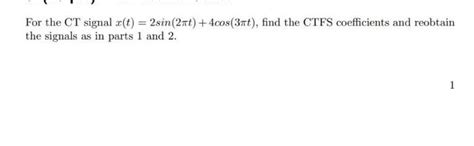 Solved Answer The Following Signal And Systems Chegg