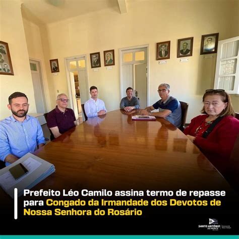 Prefeito Léo Camilo Assina Termo De Repasse Para O Congado Da Irmandade