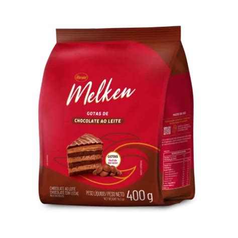 Chocolate Ao Leite Em Gotas Melken Harald Pacote 400g