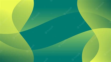 Premium Vector Green Wave Background Gradient Design Vector Modern Abstract