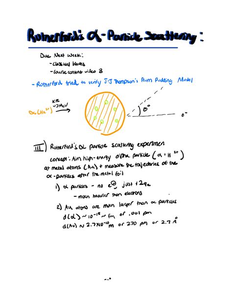 Outline 5 Early Experiments Classical Waves Rutherfordss A