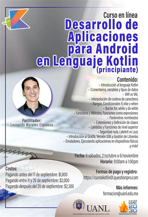 Desarrollo De Aplicaciones Para Android En Lenguaje Kotlin Universidad Autónoma De Nuevo León