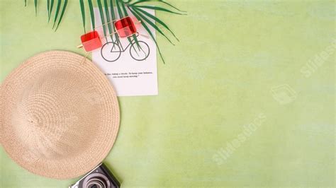 Best Green Hat Powerpoint Background For Presentation