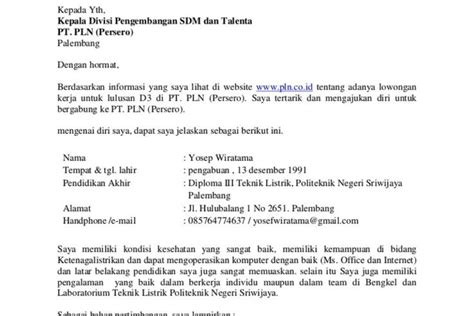 Ini Contoh Surat Lamaran Kerja Yang Benar Dijamin Dilirik HRD