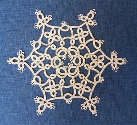 Snowflake Tatting Doily Pattern Snowflake Tatting Doily Pattern