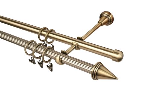 Premium Photo Metal Curtain Cornice And Finials On The White