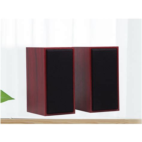 Usb Wired Hout Combinatie Computer Speakers Stereo Vicedeal