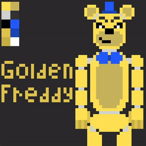 Golden Freddy Pixel Art Hd By Joshpro8423 On Deviantart