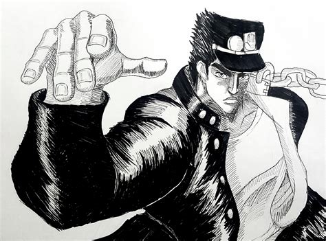 Fanart Drew Jotaro A While Back Rstardustcrusaders