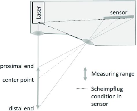 Schematic Of A Laser Line Triangulation Sensor Including The Indication Download Scientific