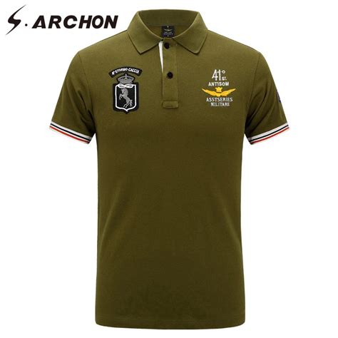 Air Force Military Breathable Polo Shirt Cotton Casual Military Shopping