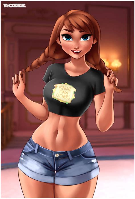 Anna Frozen Smile For Me By Aozee On Deviantart
