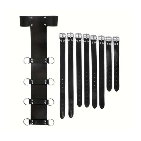 1 Set Of Adult Sex Toy Pu Leather Binding Clothing Bdsm Sex Binding Handcuffs And Straps Shein Usa