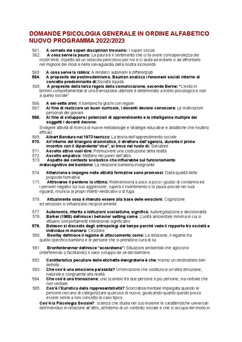 Psicologia Generale 47 Capitoli Programma Nuovo Psicologia
