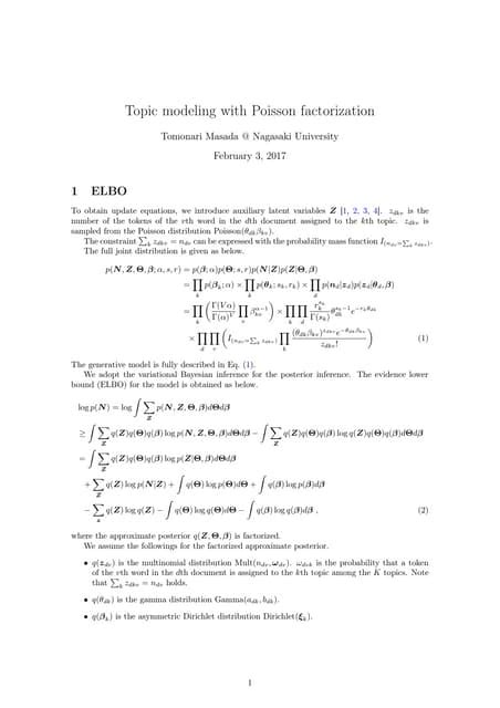 Poisson Factorization Pdf Physics Science