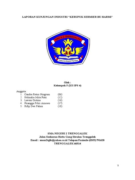 Laporan Kunjungan Industri Pdf