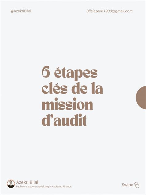 6 étapes Clés De La Mission Daudit Copie Pdf
