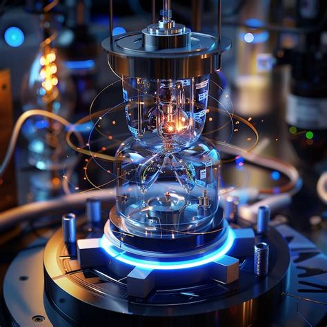 Quantum Teleportation Experiment In Scientists Lab Premium Ai Generated Image