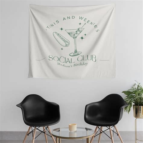 Tinis And Weenies Party Banner Tinis And Weenies Birthday Party Decor