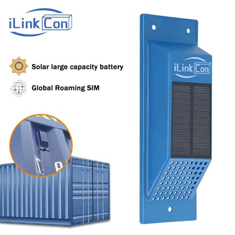 Ilinkcon Gps Container Tracker 4g Global Roaming Sim Large Solar Battery Smart Container Monitor