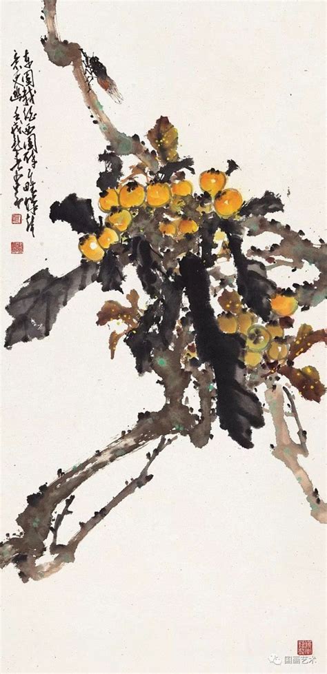 饮露聊自洁岭南画派大师赵少昂笔下的秋蝉 赵少昂1905~1998 字叔仪，原籍广东番禺。擅花鸟、走兽， 继承岭南画派的传统，主张革新中国