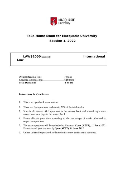 Mosses Al Saiah Final Exam International Law Distinction Take