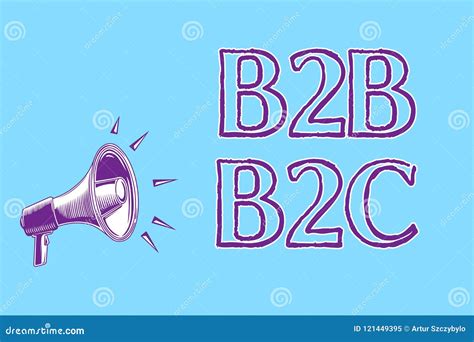 Word Writing Text B2b B2c Business Concept For Two Types For Sending Emails To Other People